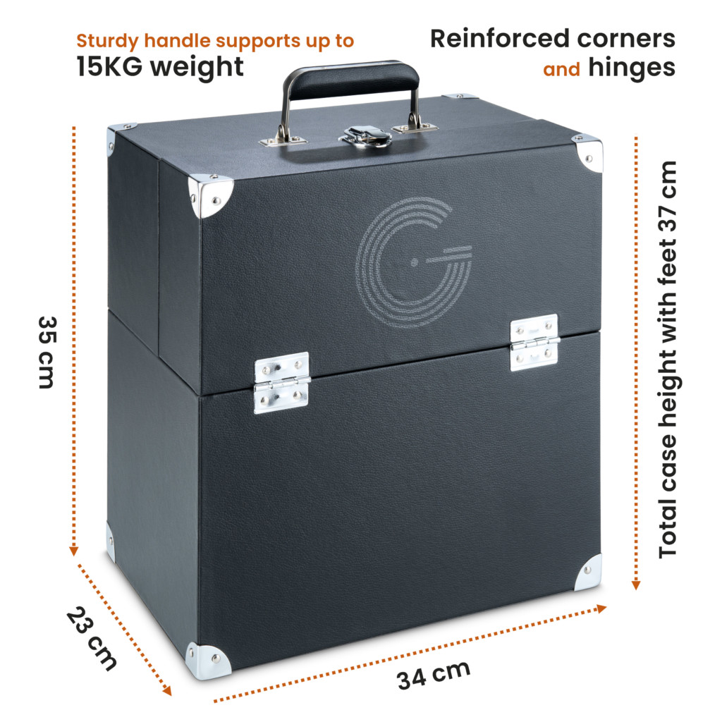 LP Storage Case With Double Hinged Flaps - Legend Vinyl