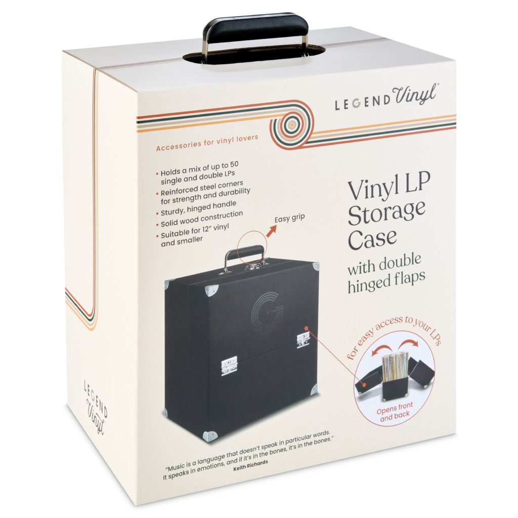 LP Storage Case With Double Hinged Flaps - Legend Vinyl