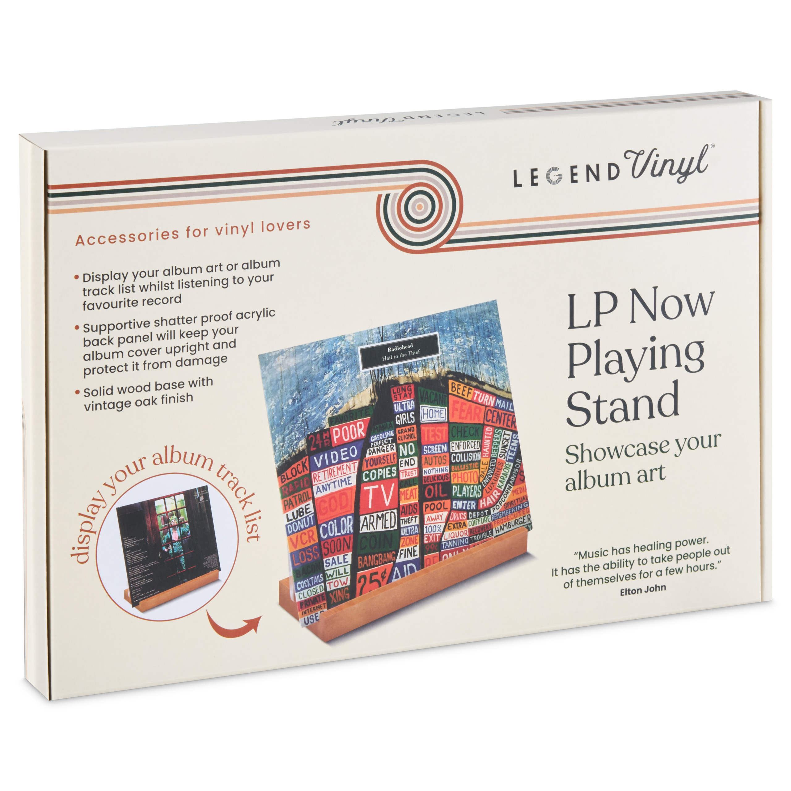 Legend Vinyl LP Display Stand "Now Playing" - Legend Vinyl