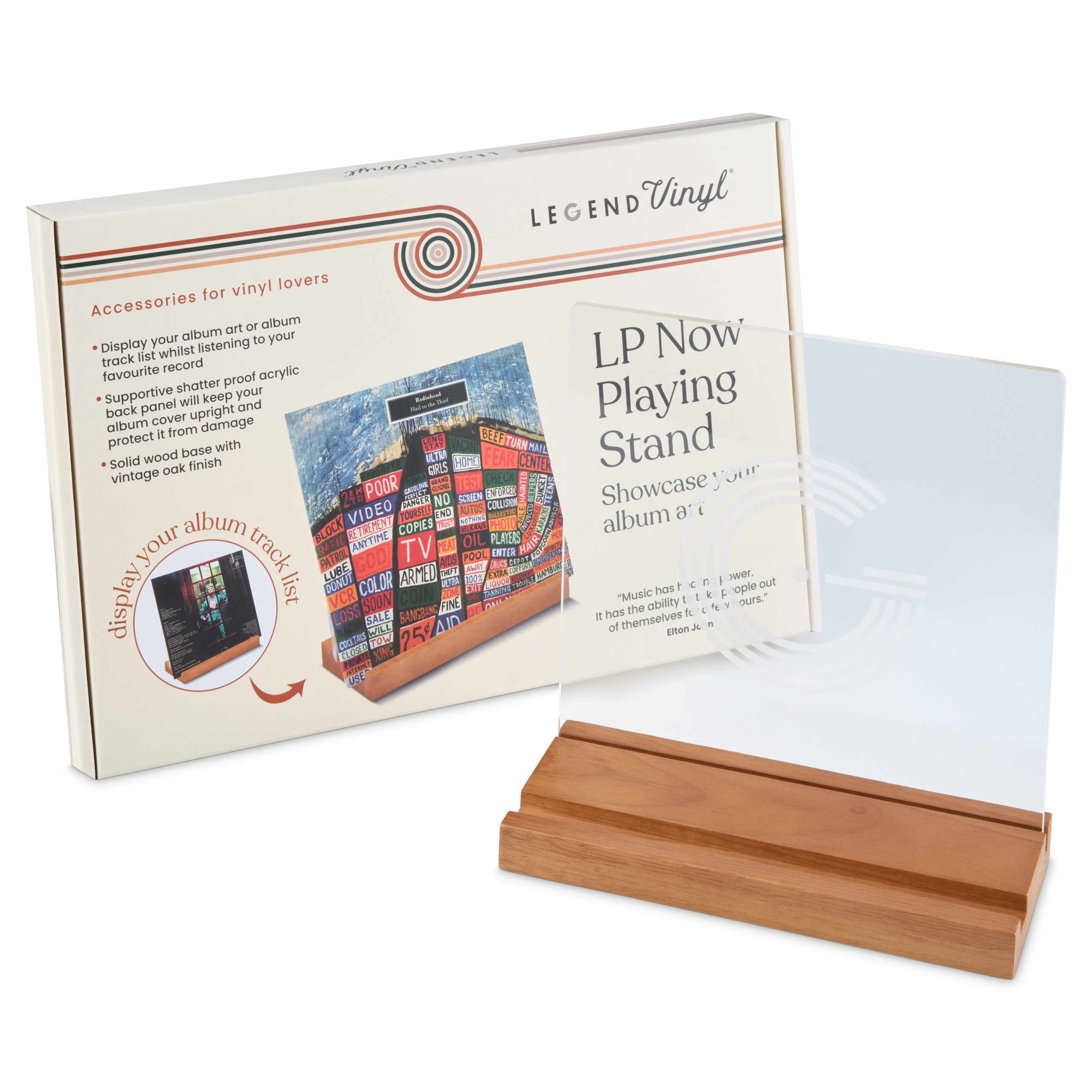 Legend Vinyl LP Display Stand "Now Playing" - Legend Vinyl